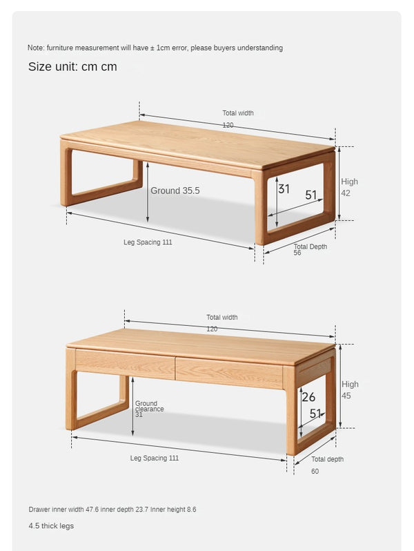 solid wood tea table new Chinese-style Zen log coffee table Japanese ...