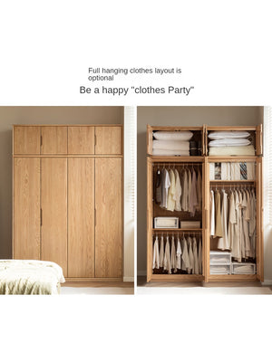 Oak, Ash solid wood Wardrobe