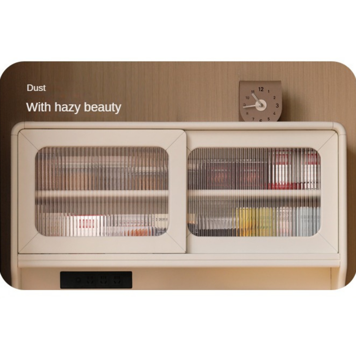 Solid Wood Rock Board Dining Sideboard Restaurant Cream Style Shelf ...