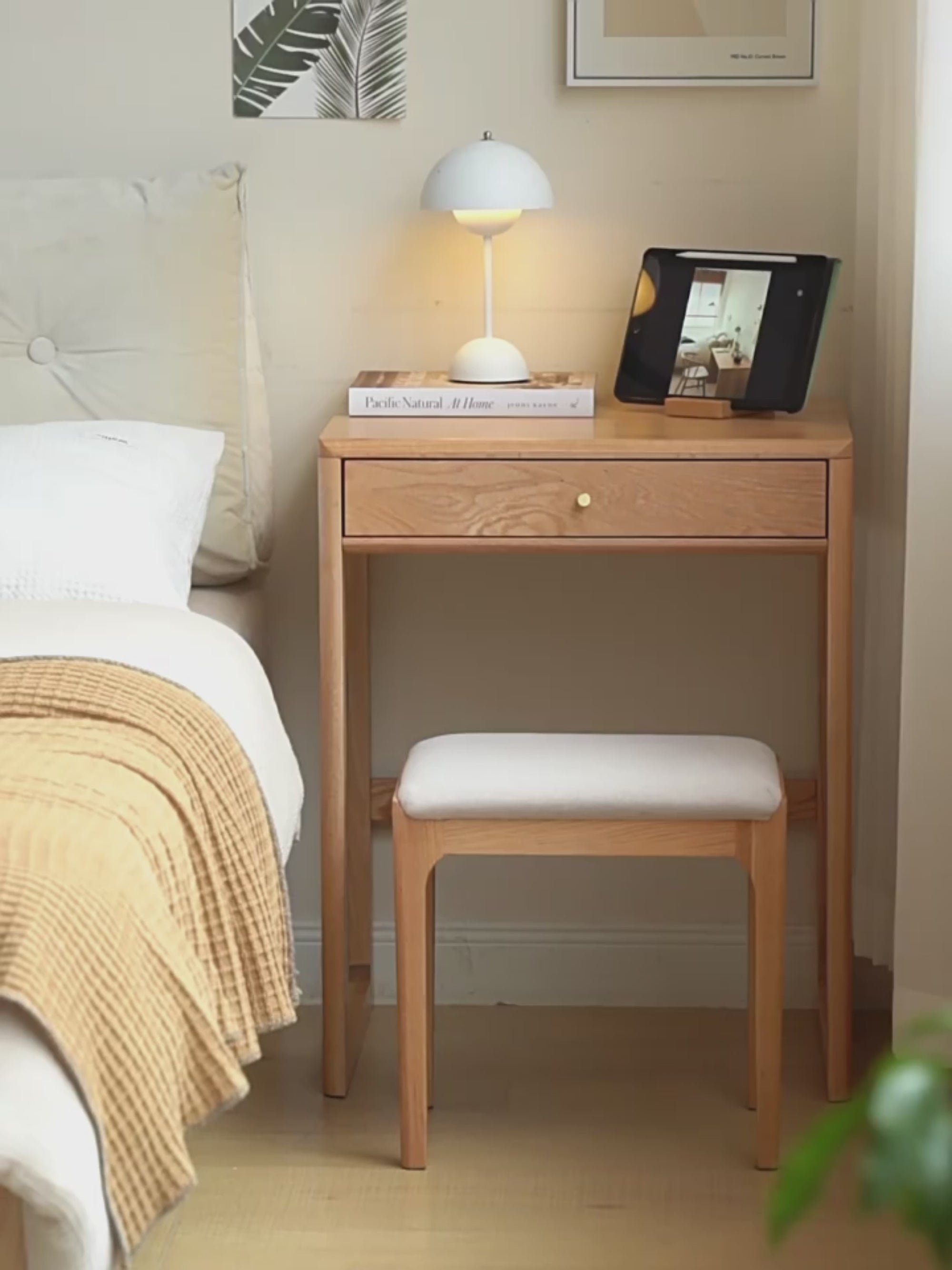 Oak solid wood Small office desk