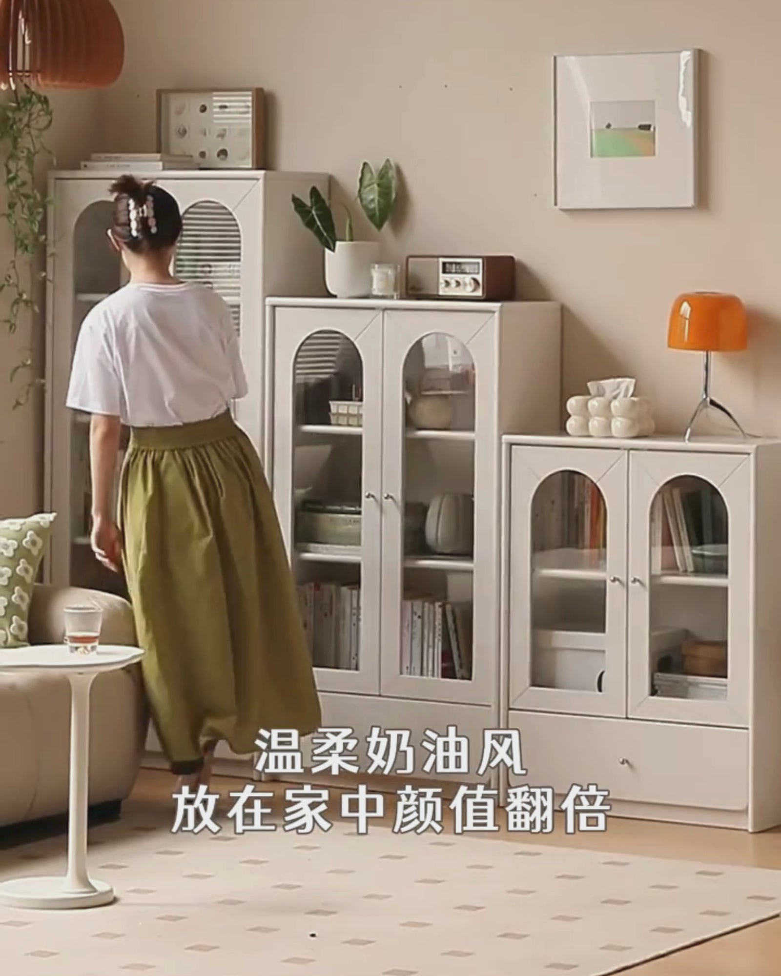 solid wood bookcase floor-to-ceiling with door bookshelf locker storage ...
