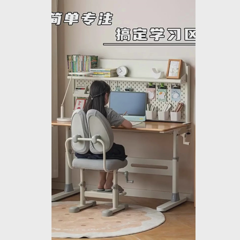 Solid Wood Children's Study Table Primary School Home Writing Desk ...