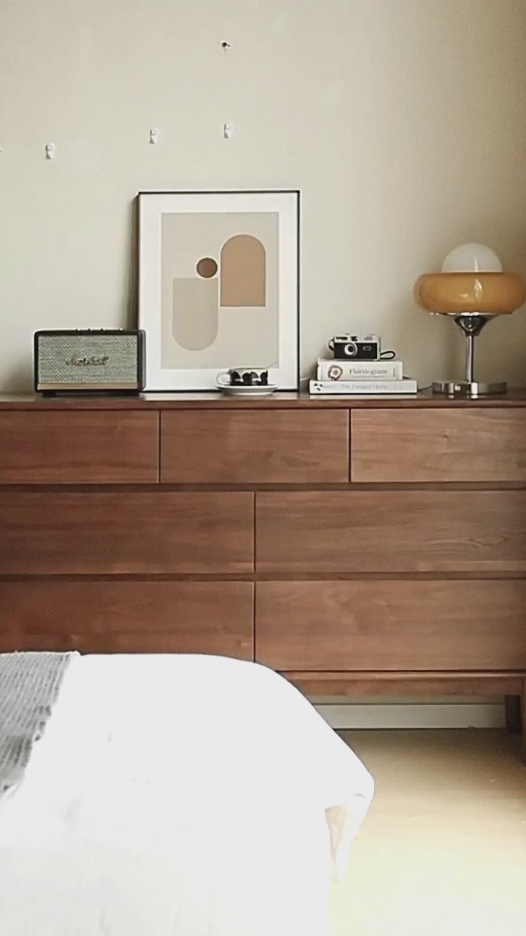 Solid Wood Bucket Cabinet Black Walnut Seven Bucket Cabinet Modern and ...