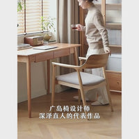 solid wood dining chair Ash Hiroshima chair leisure coffee chair desk ...