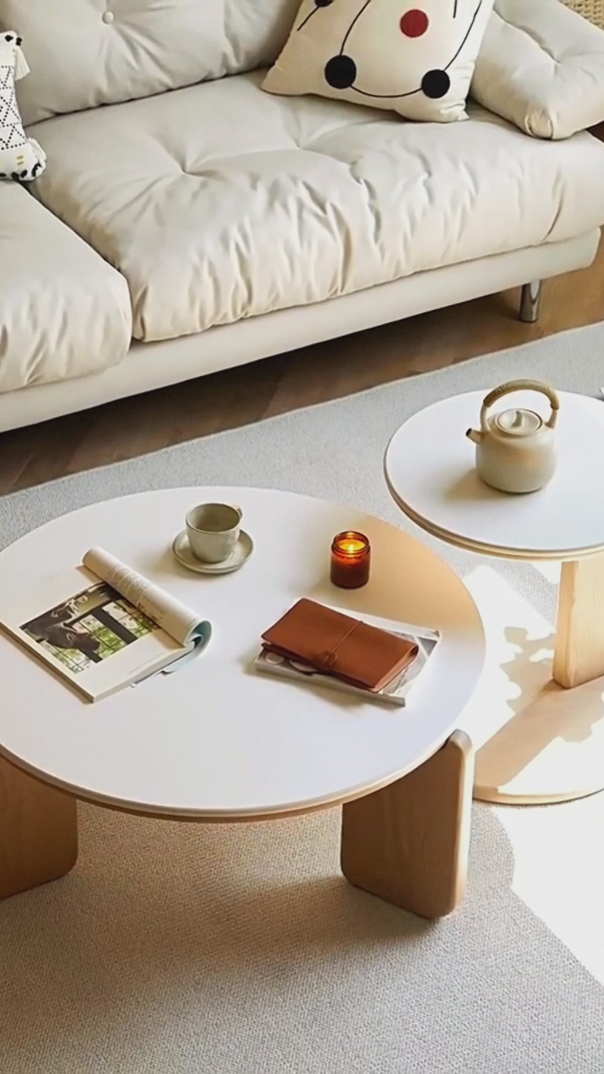 Oak, Ash, Poplar Solid Wood Slate Coffee Table