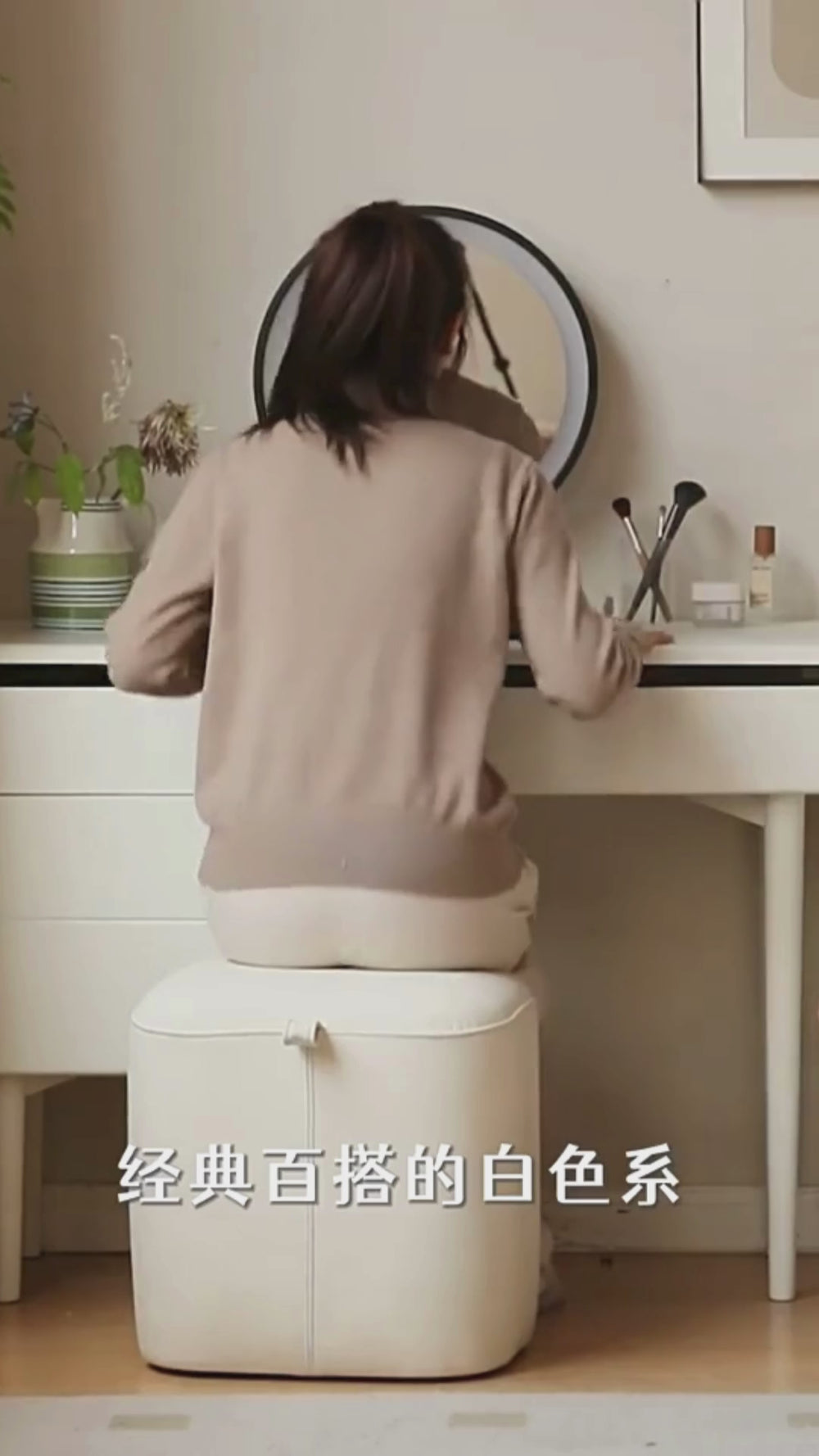 Solid Wood Dressing Table Bedroom Modern Simple Dressing Table Computer ...