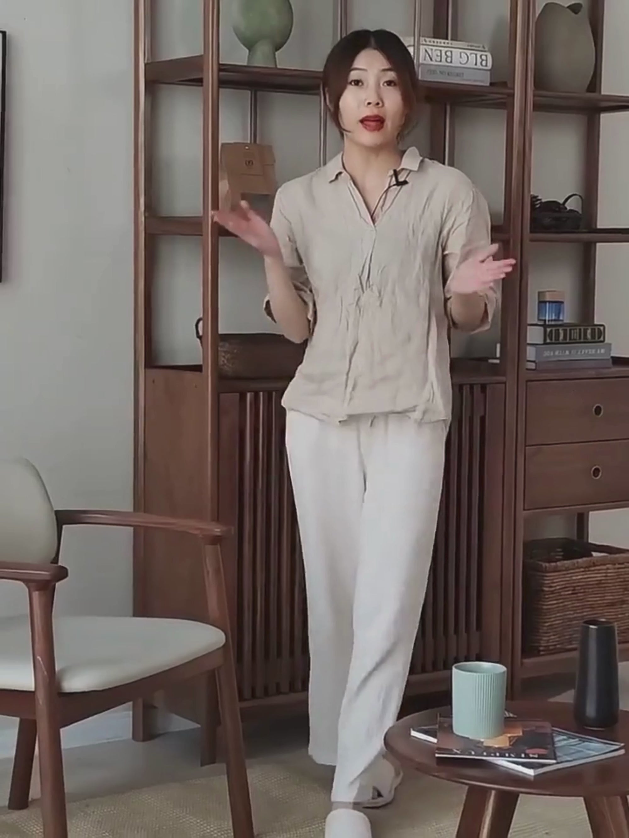 solid wood dining chair simple armchair new Chinese style book chair ...