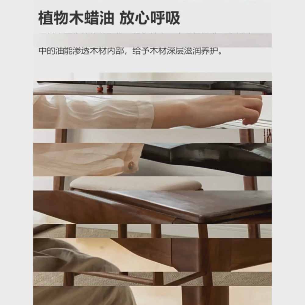 solid wood calligraphy table new Chinese style guqin table Chinese ...