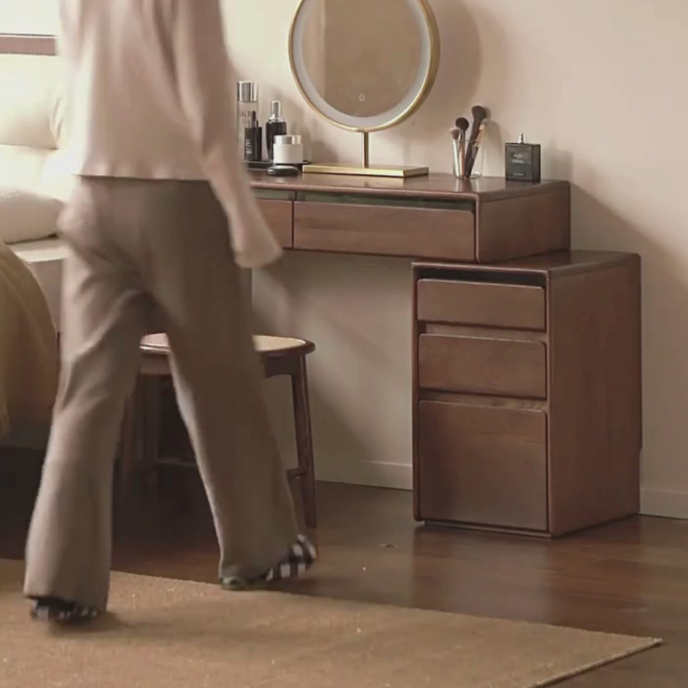 Solid Wood Dressing Table Modern Simple Storage Cabinet Dressing Table ...