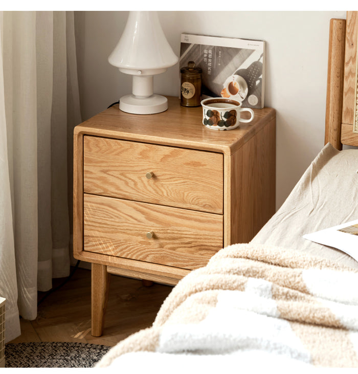 Nightstand Beech, Oak solid wood-