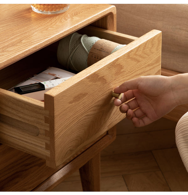 Nightstand Beech, Oak solid wood-