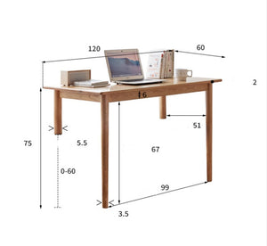 Office desk ,bay window desk Oak solid wood"