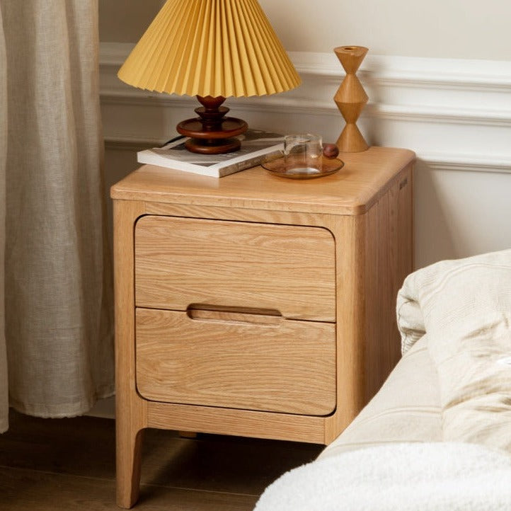 Oak solid wood Nightstand.